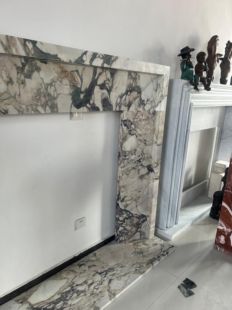 Beautiful Bespoke Calacatta Vagli Oro Marble Fireplace Mantel - Etsy