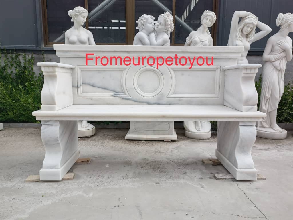 Marble Estate Garden Bench - Etsy