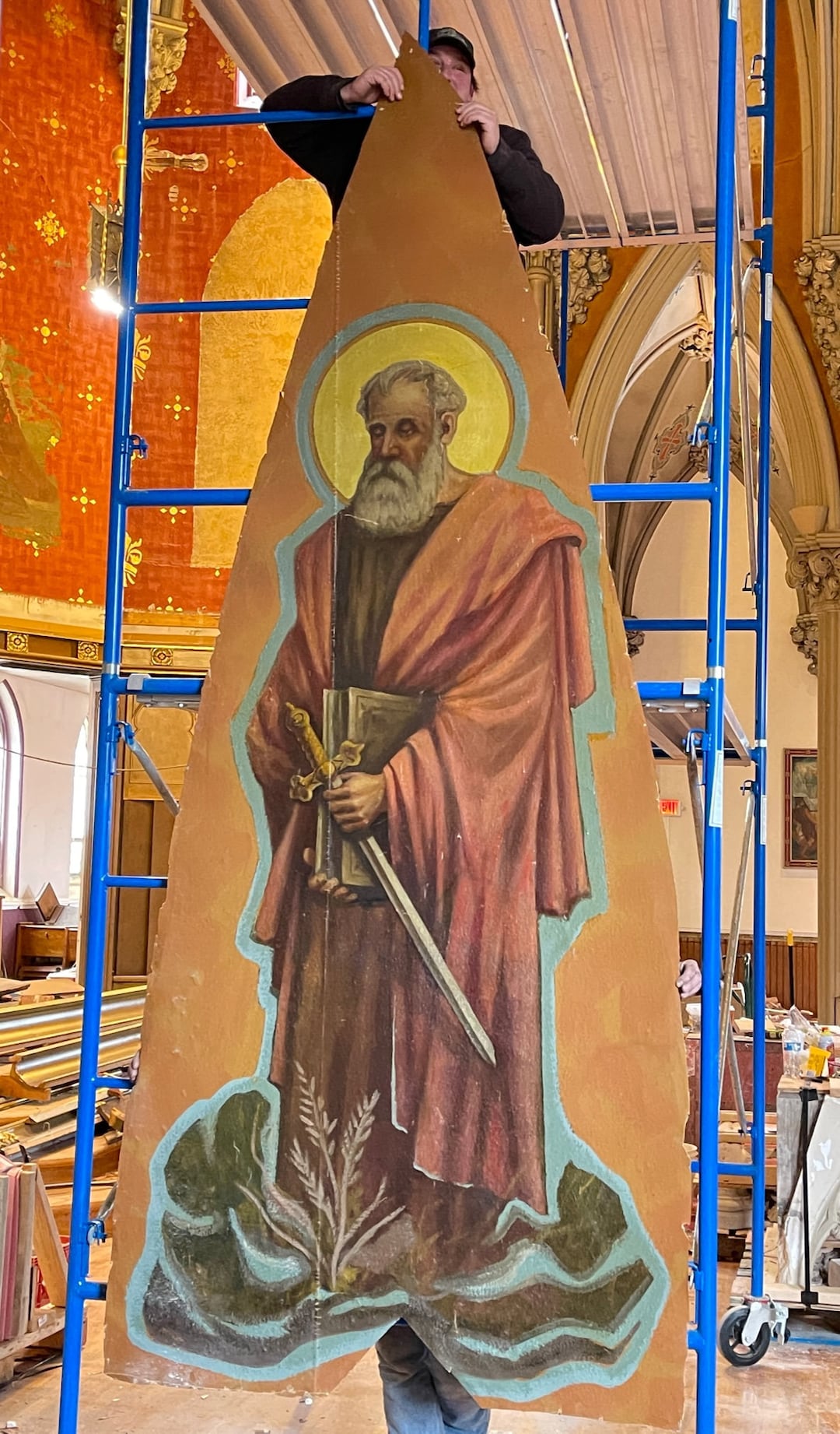 Antique St. Paul Large Painting - Etsy