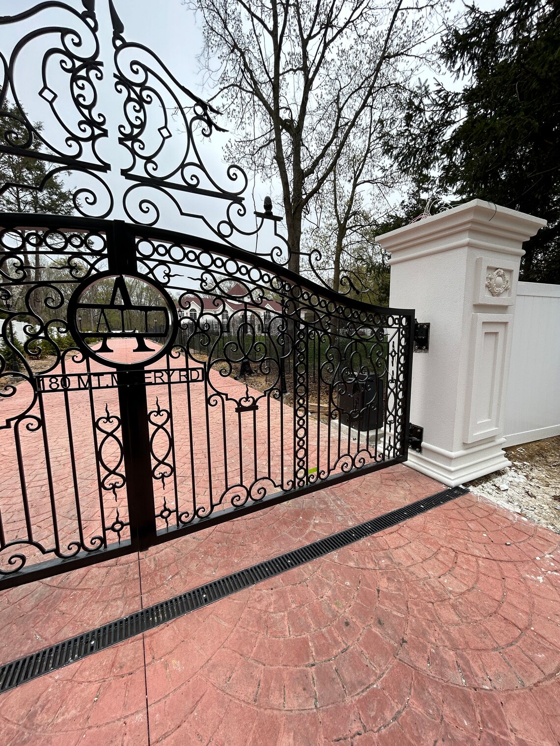 Victorian Style Wrought Iron Driveway Gates - Etsy
