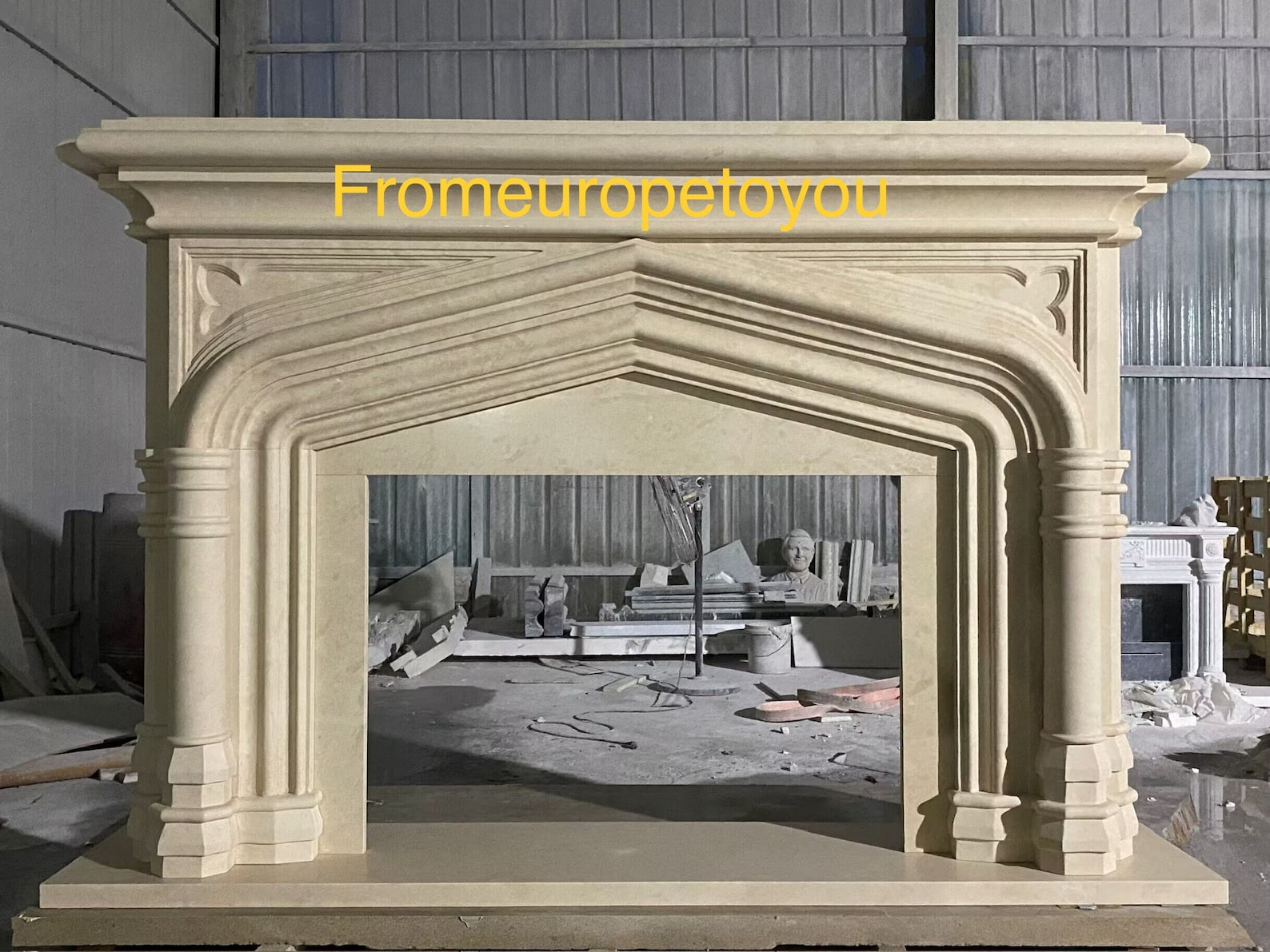 Monumental Carved Gothic Estate Fireplace Mantel - Etsy