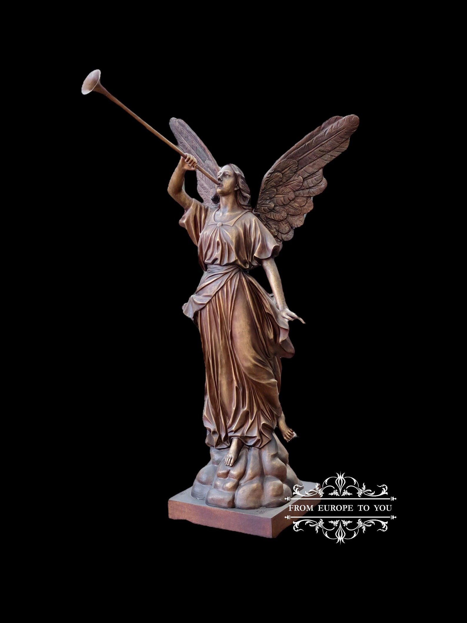 Bronze Religious Angel Church Statue - TF901 - Etsy
