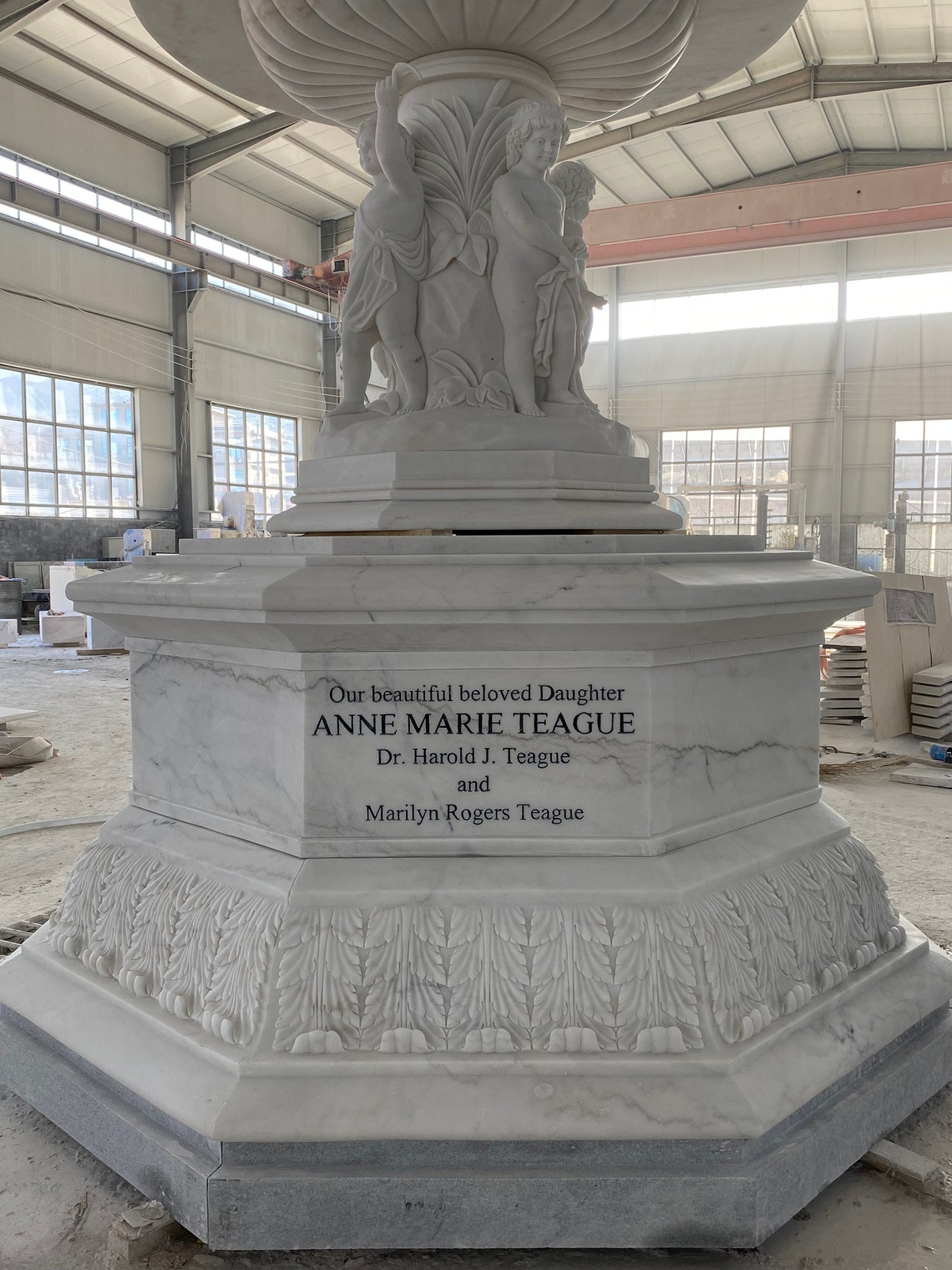 Monumental Marble Angel Monument - Etsy