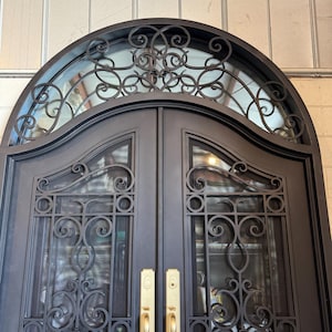 Victorian Style Wrought Iron Thermopane Entry Door - - Etsy