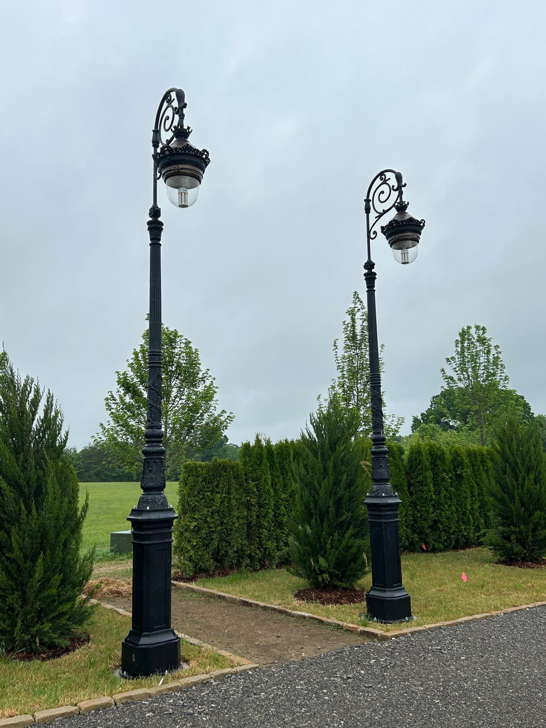 Victorian Style Cast Iron Single Light Street Light - LEL5 - Etsy