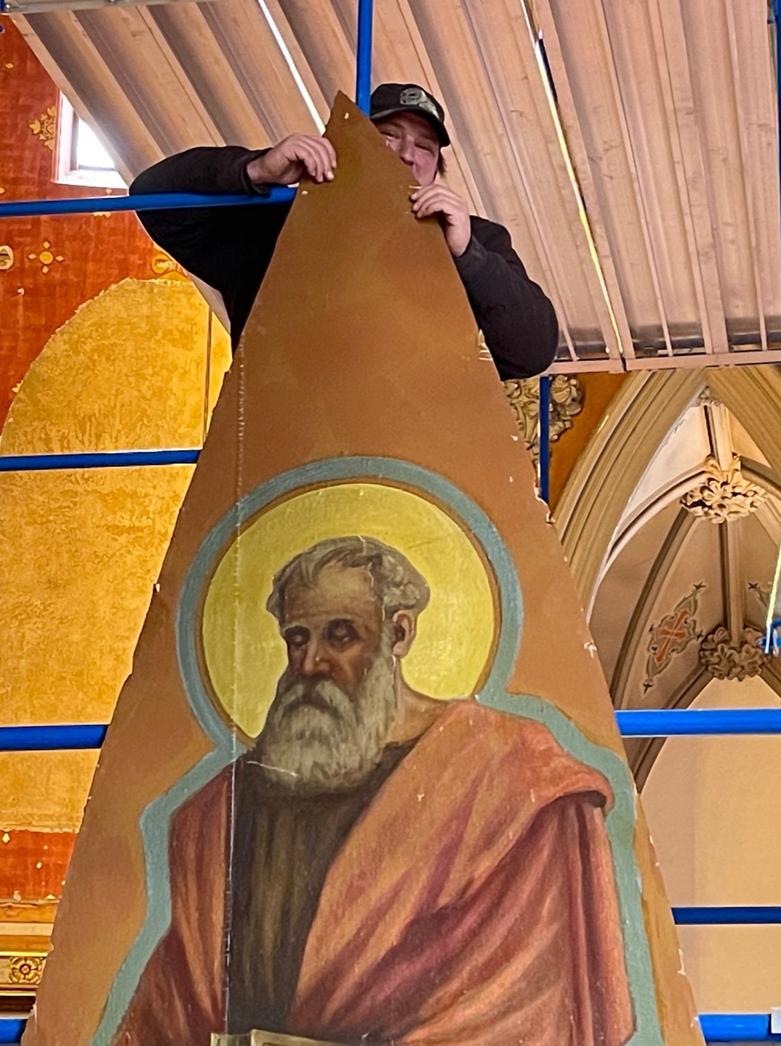 Antique St. Paul Large Painting - Etsy