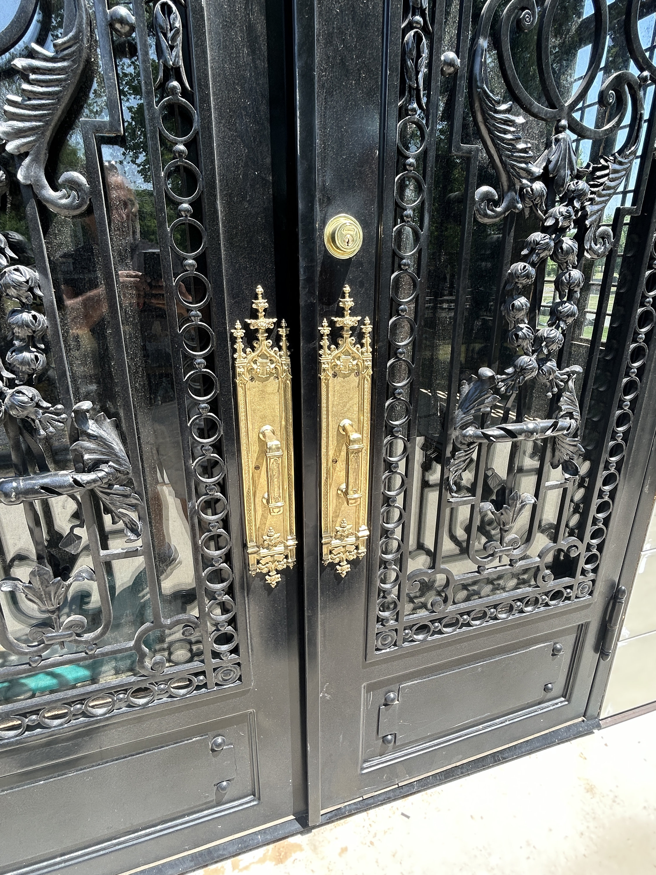 Victorian Style Wrought Iron Entry Door - Etsy