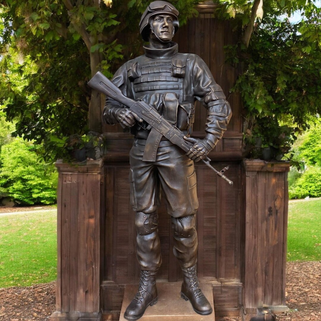 Bronze 6' Tall Soldier Statue - TF27 - Etsy