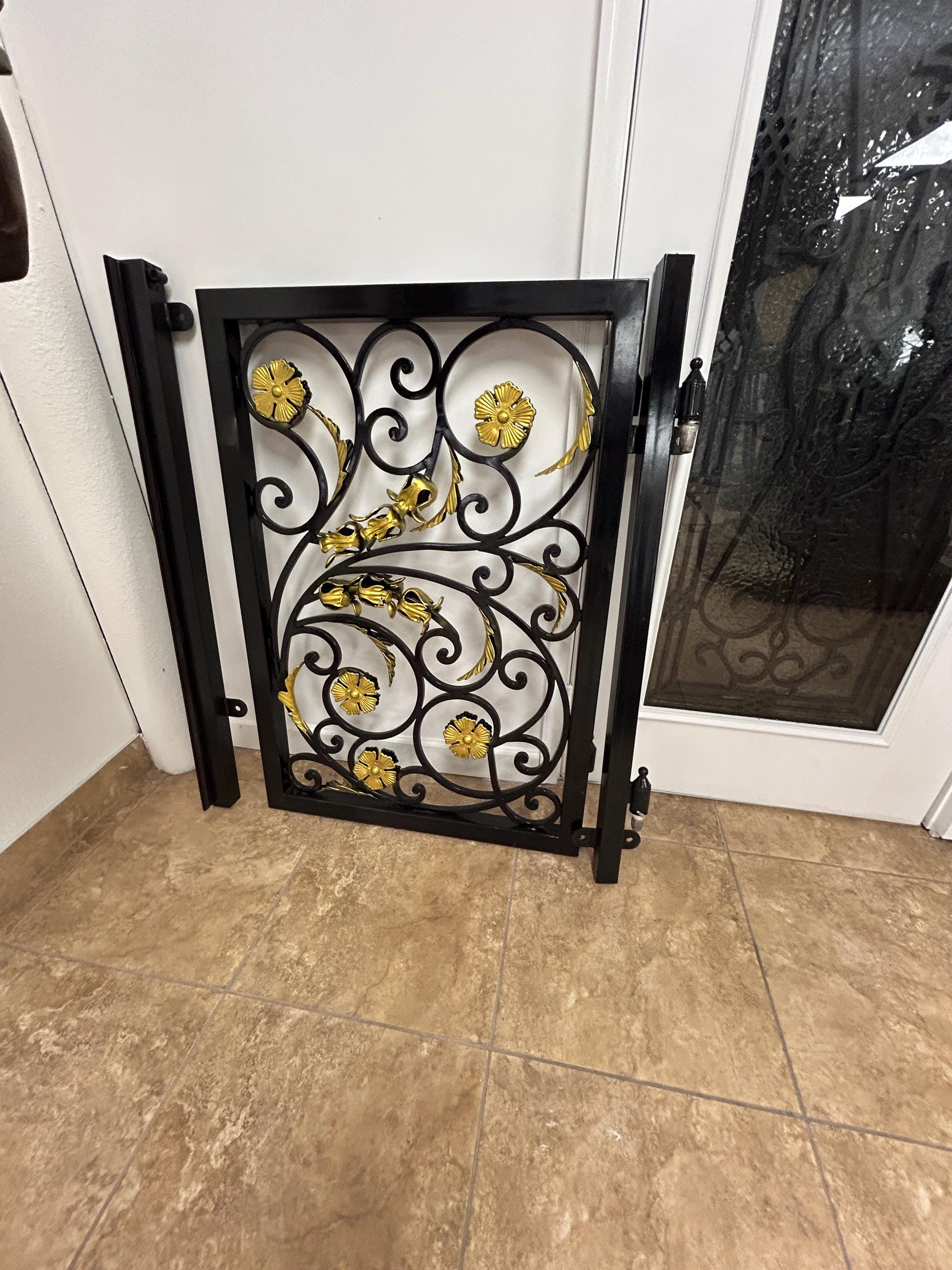 Hand Wrought Iron Entry Gate - EG69 - Etsy