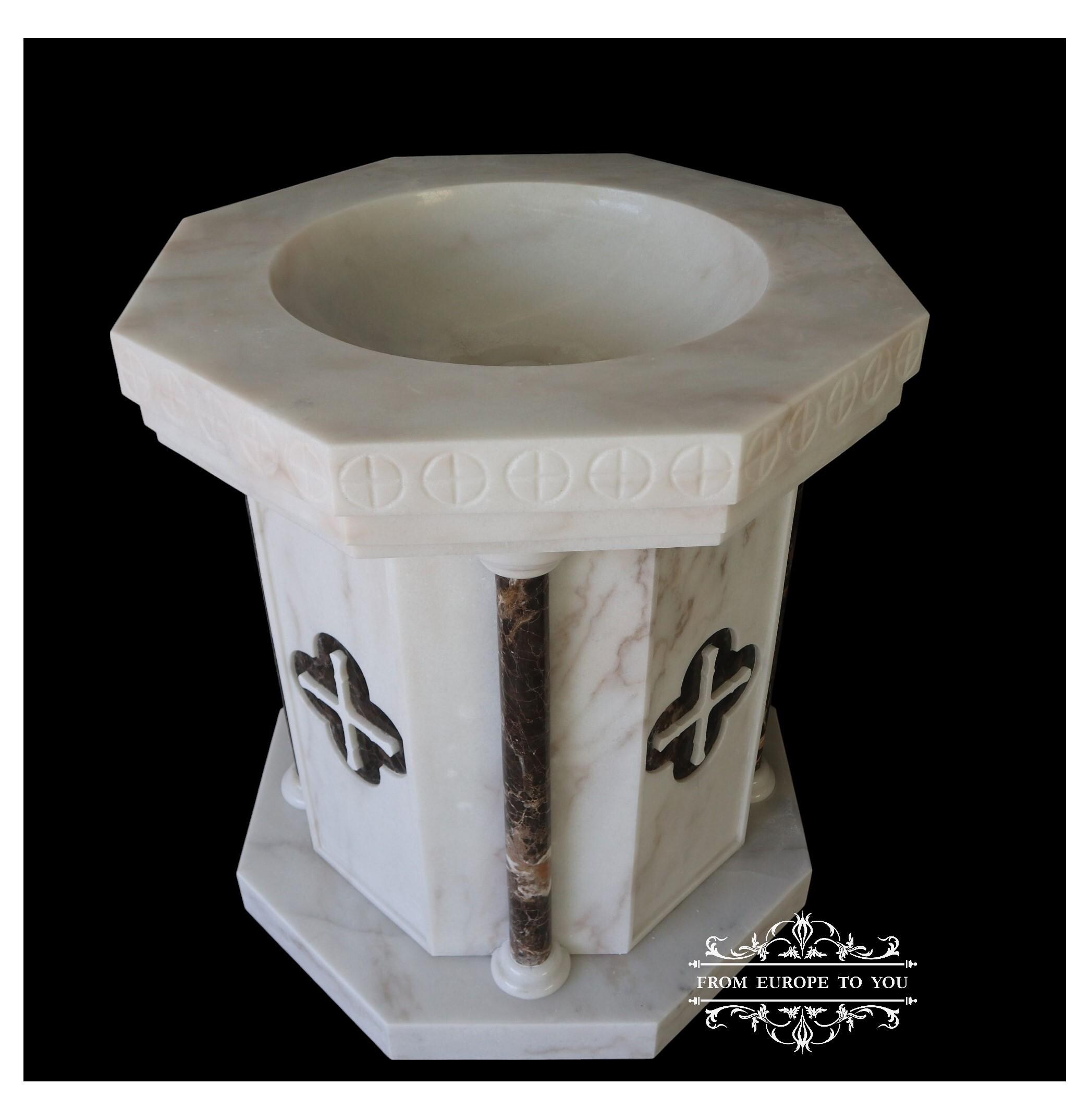 Marble Carved Church Religious Font - TF512MF1 - Etsy