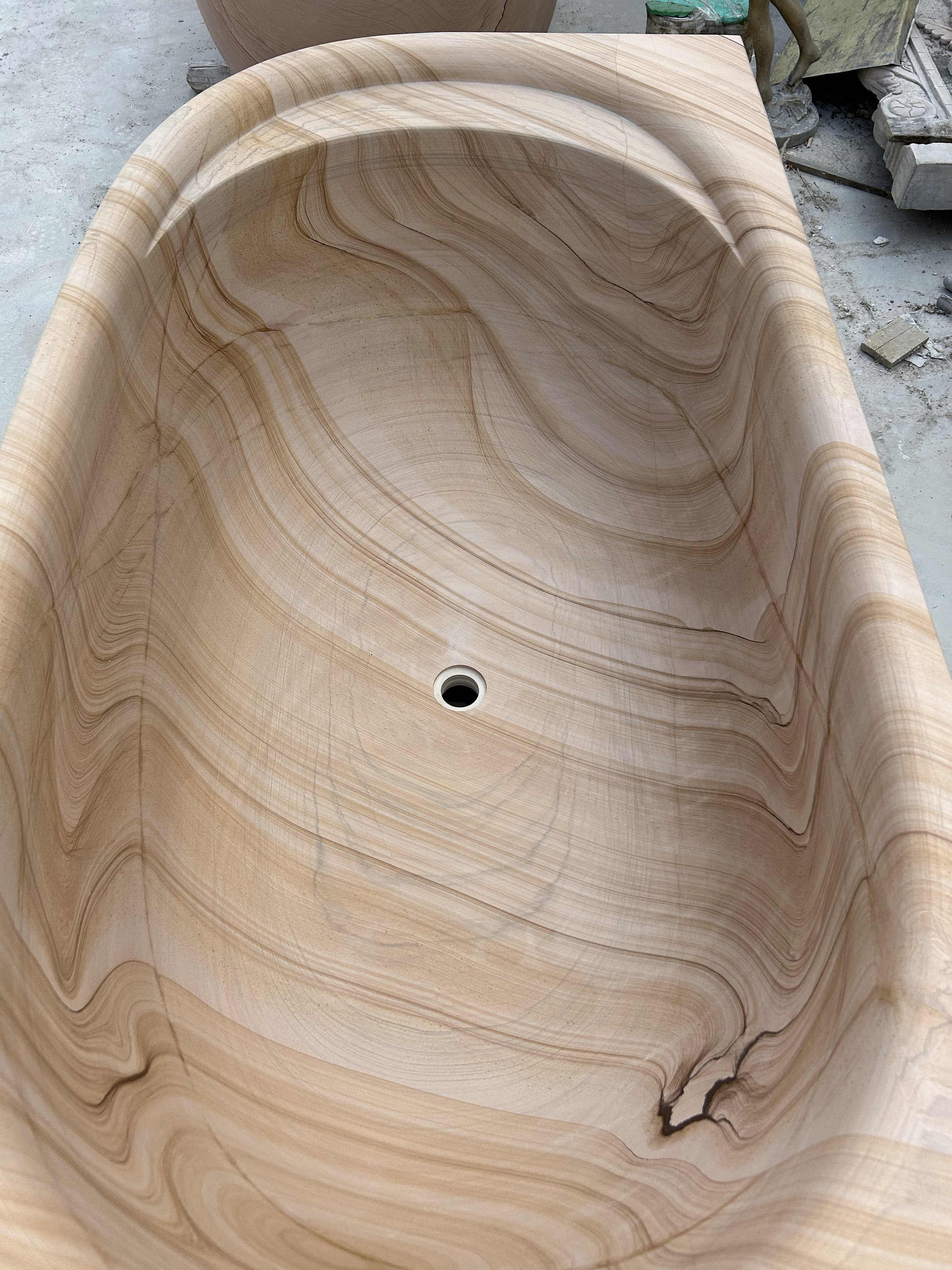 Hand Carved Sandstone Designer Bathtub - JX1503 - Etsy