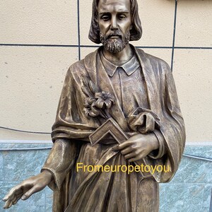 Bronze St. Joseph the Worker Statue - Etsy