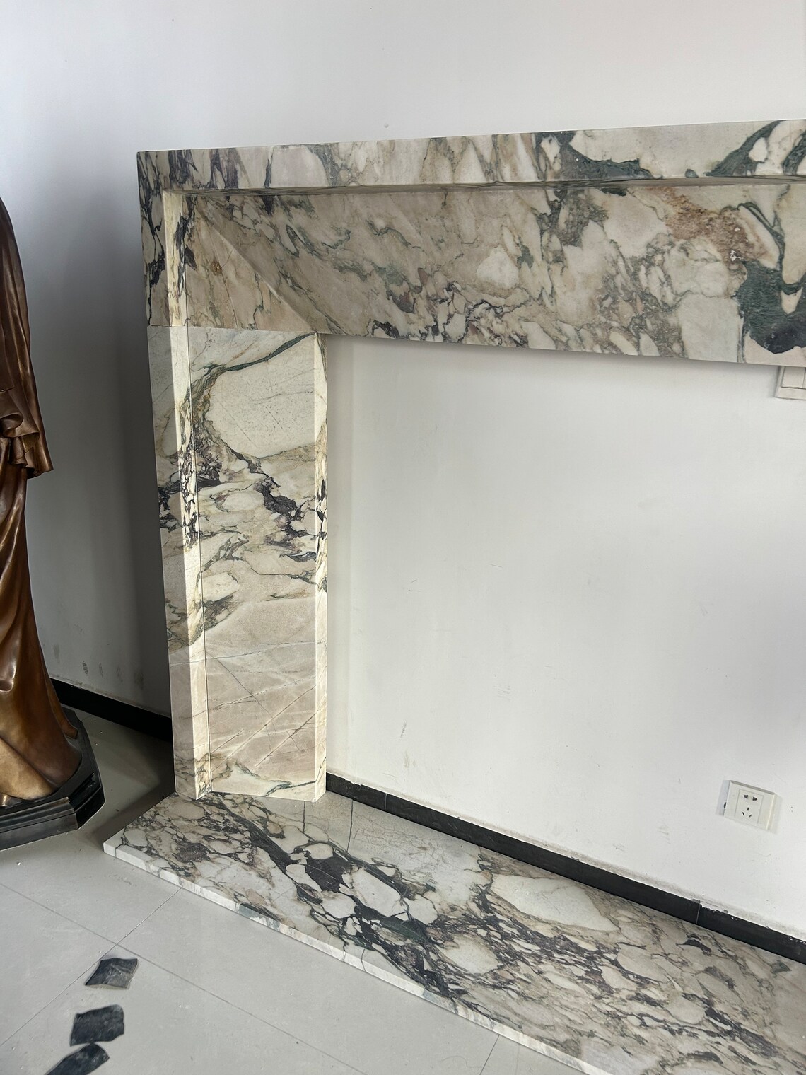 Beautiful Bespoke Calacatta Vagli Oro Marble Fireplace Mantel - Etsy