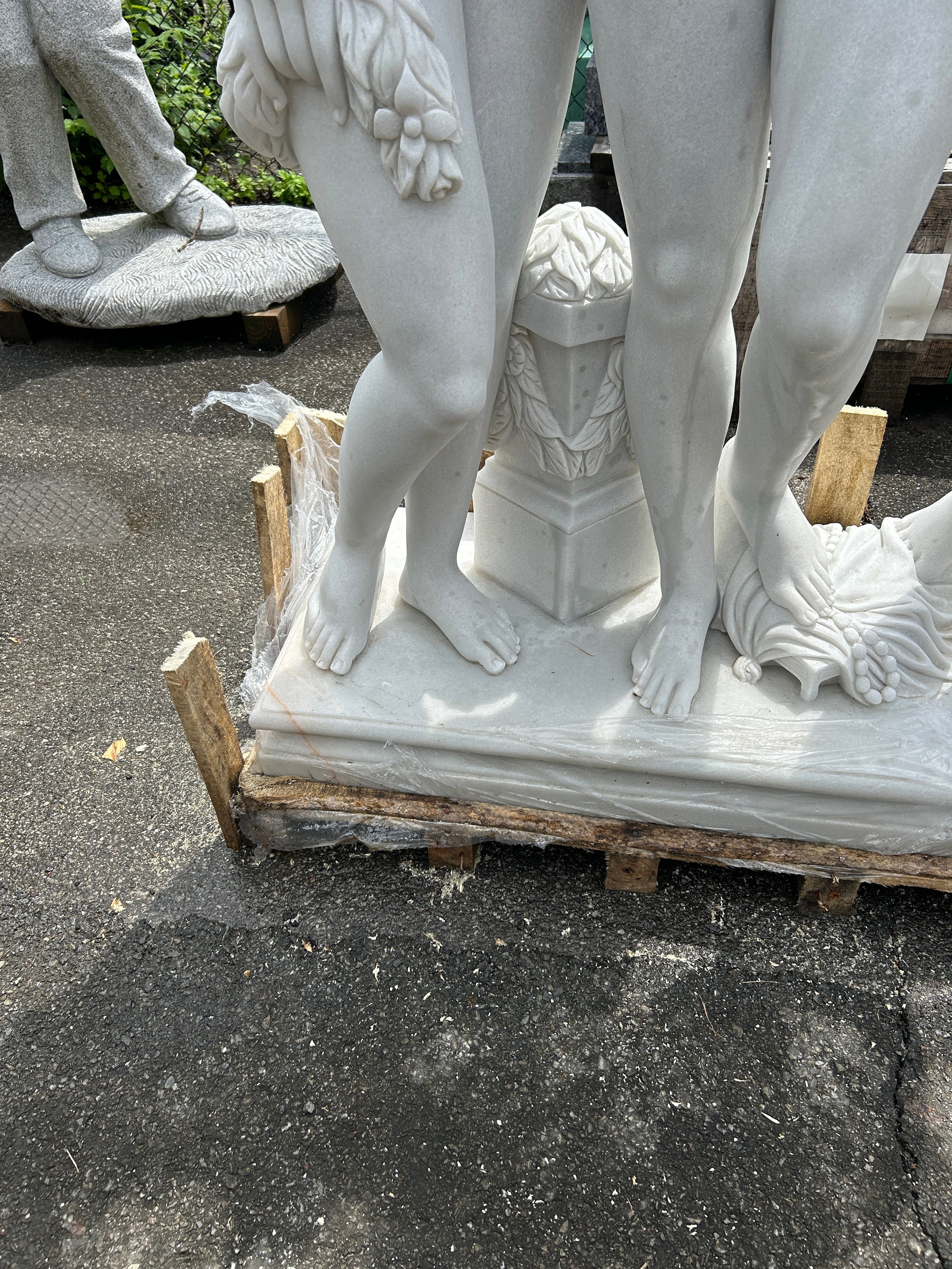 Marble 3 Grace Carved Statue - Etsy