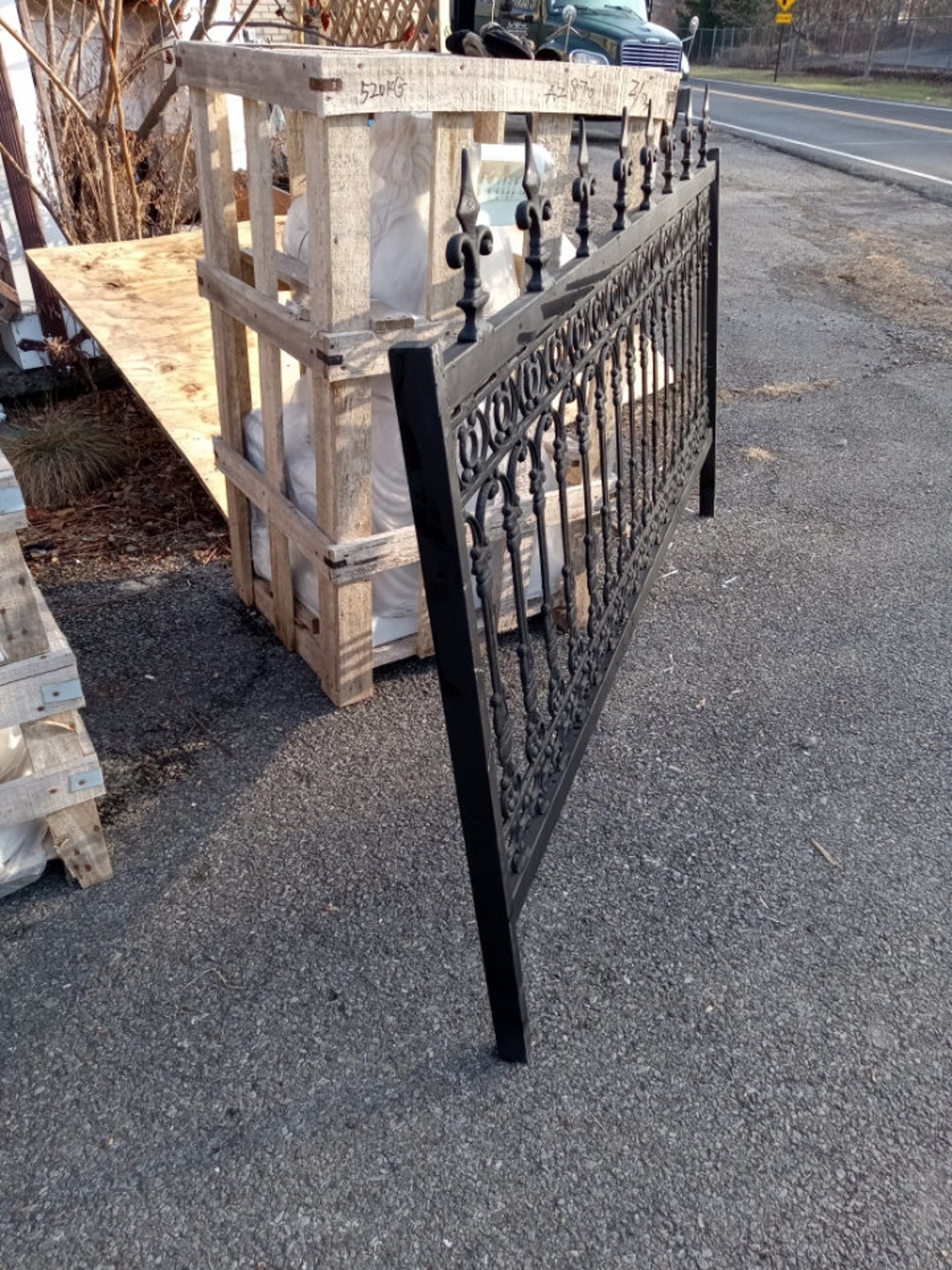 Victorian Style Cast Iron Fence Panel - Etsy