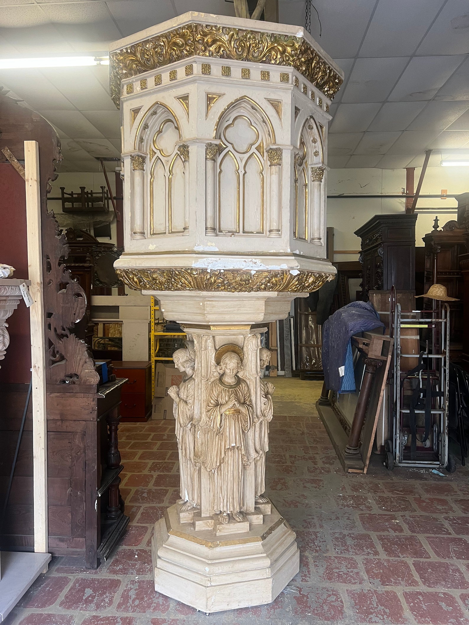 Antique Cherub Gothic Religious Church Altar - Etsy
