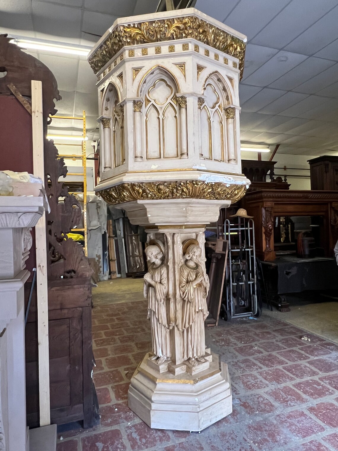 Antique Cherub Gothic Religious Church Altar - Etsy