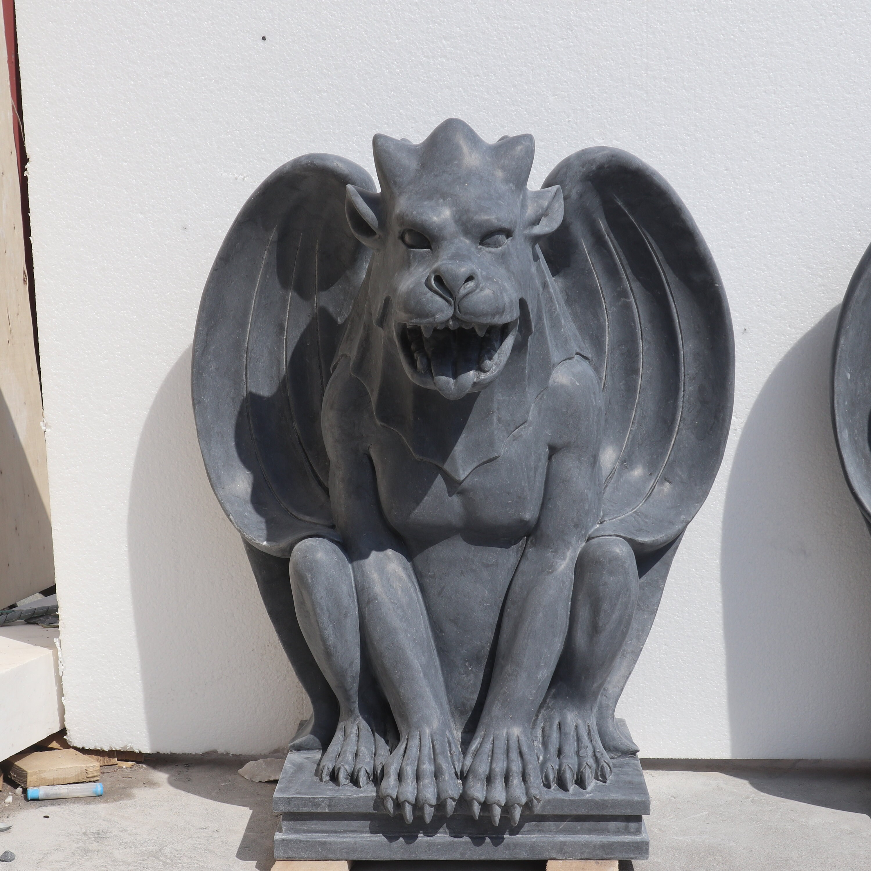 Carved Stone Grotesque Gargoyle Statues - TF435 - Etsy