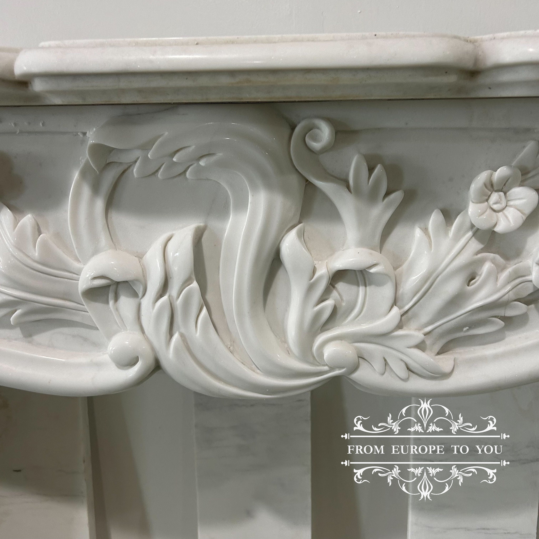 Marble French Style Fireplace Mantel - TTM9 - Etsy