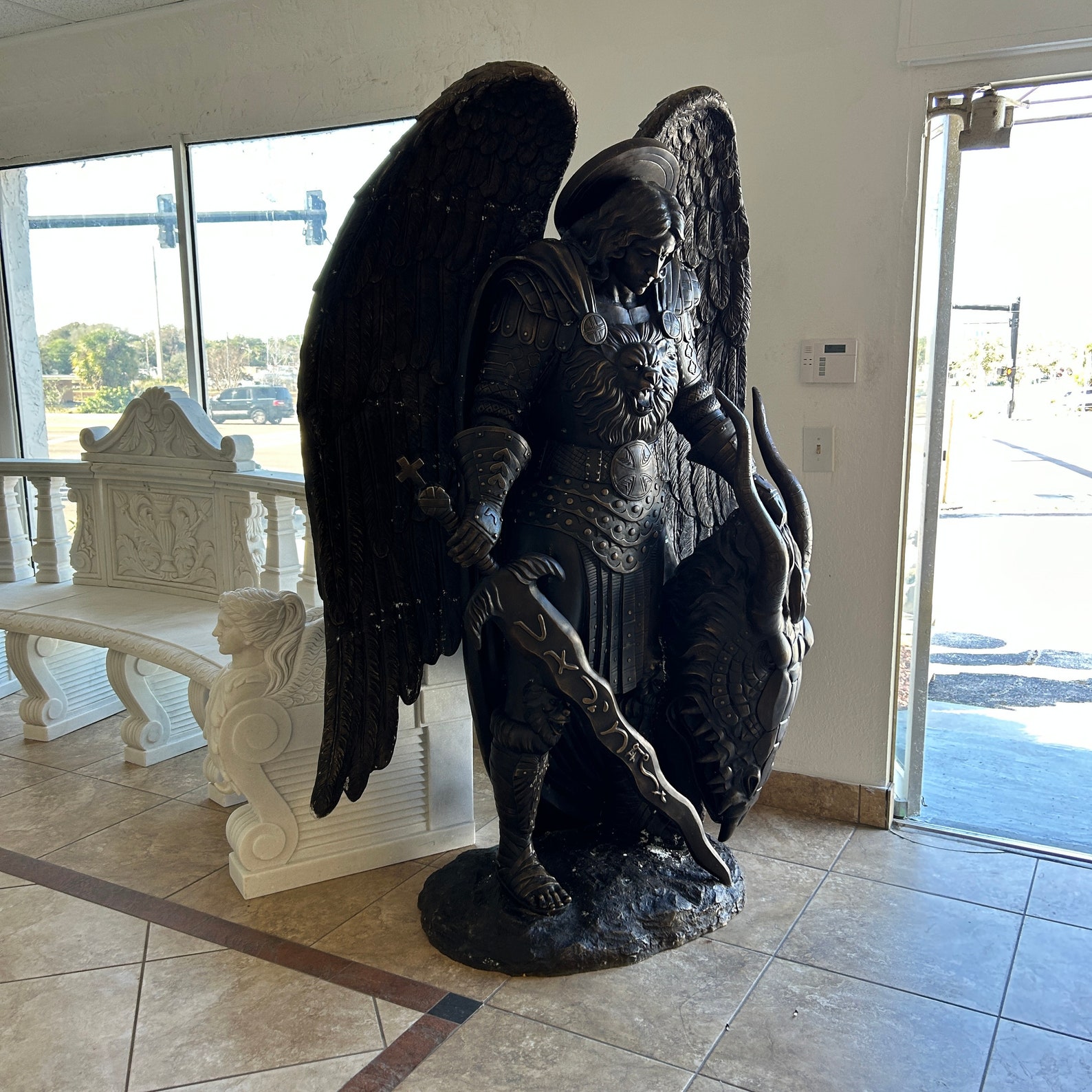 Bronze St. Michael Church Statue - Etsy