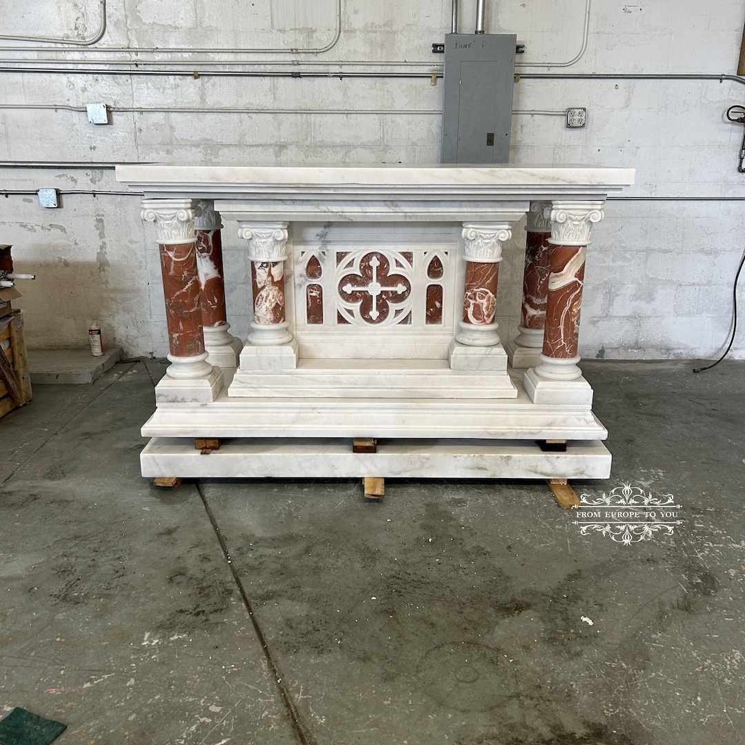 Carved Marble Religious Church Altar - Etsy