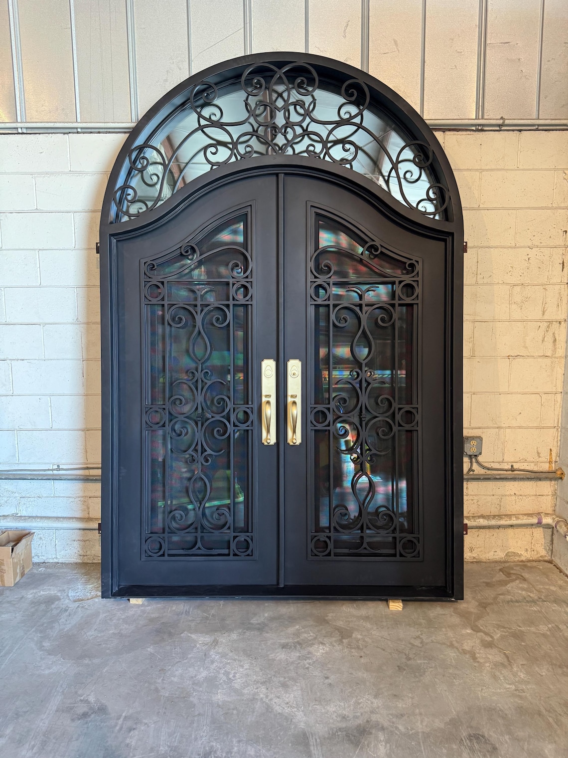 Victorian Style Wrought Iron Thermopane Entry Door - - Etsy