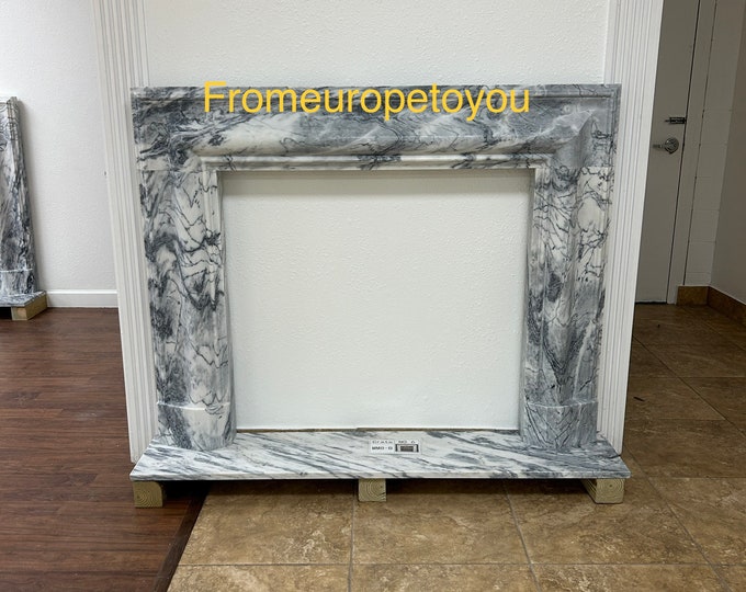 Bespoke Italian Calacatta Marble Fireplace Mantel - Etsy