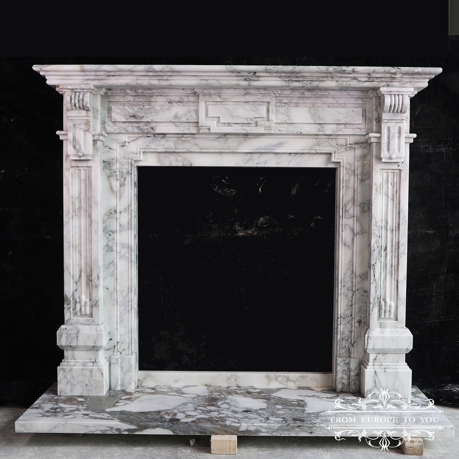 Victorian Style Italian Marble Fireplace Mantel - Etsy