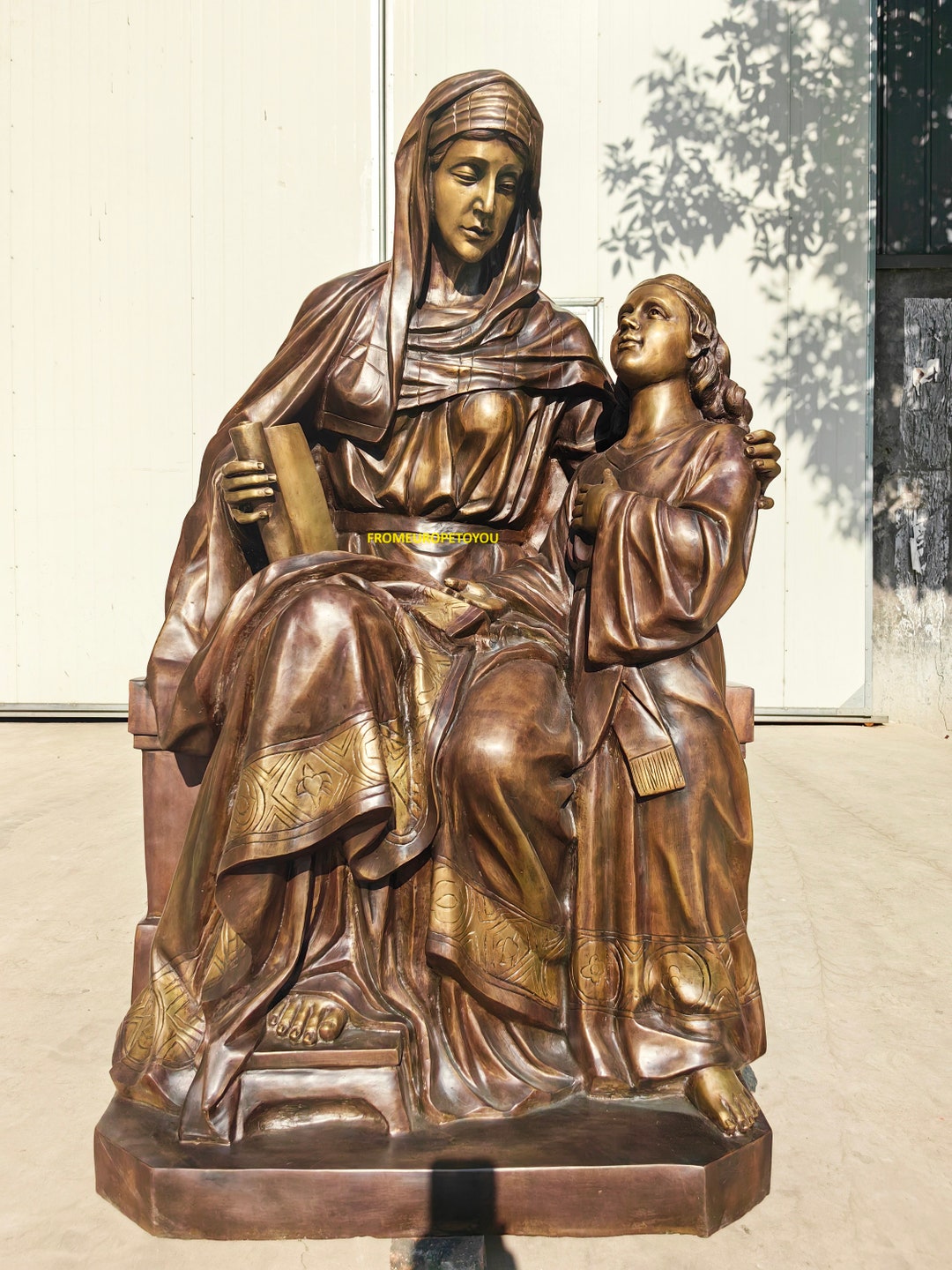 Bronze St. Anne Religious Church Statue - Etsy