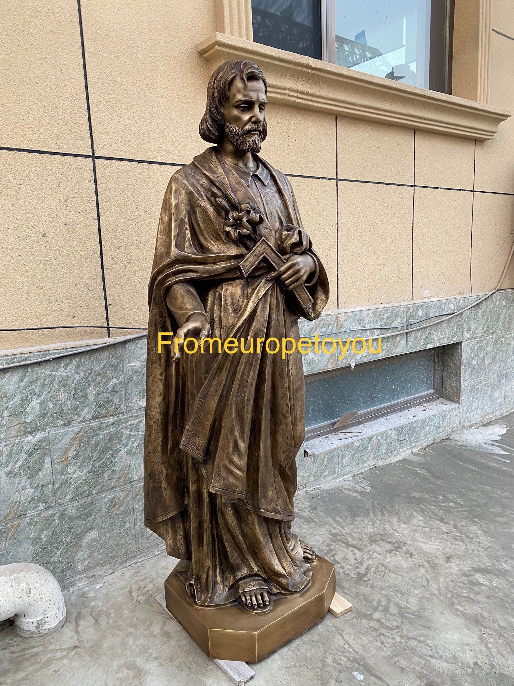 Bronze St. Joseph the Worker Statue - Etsy