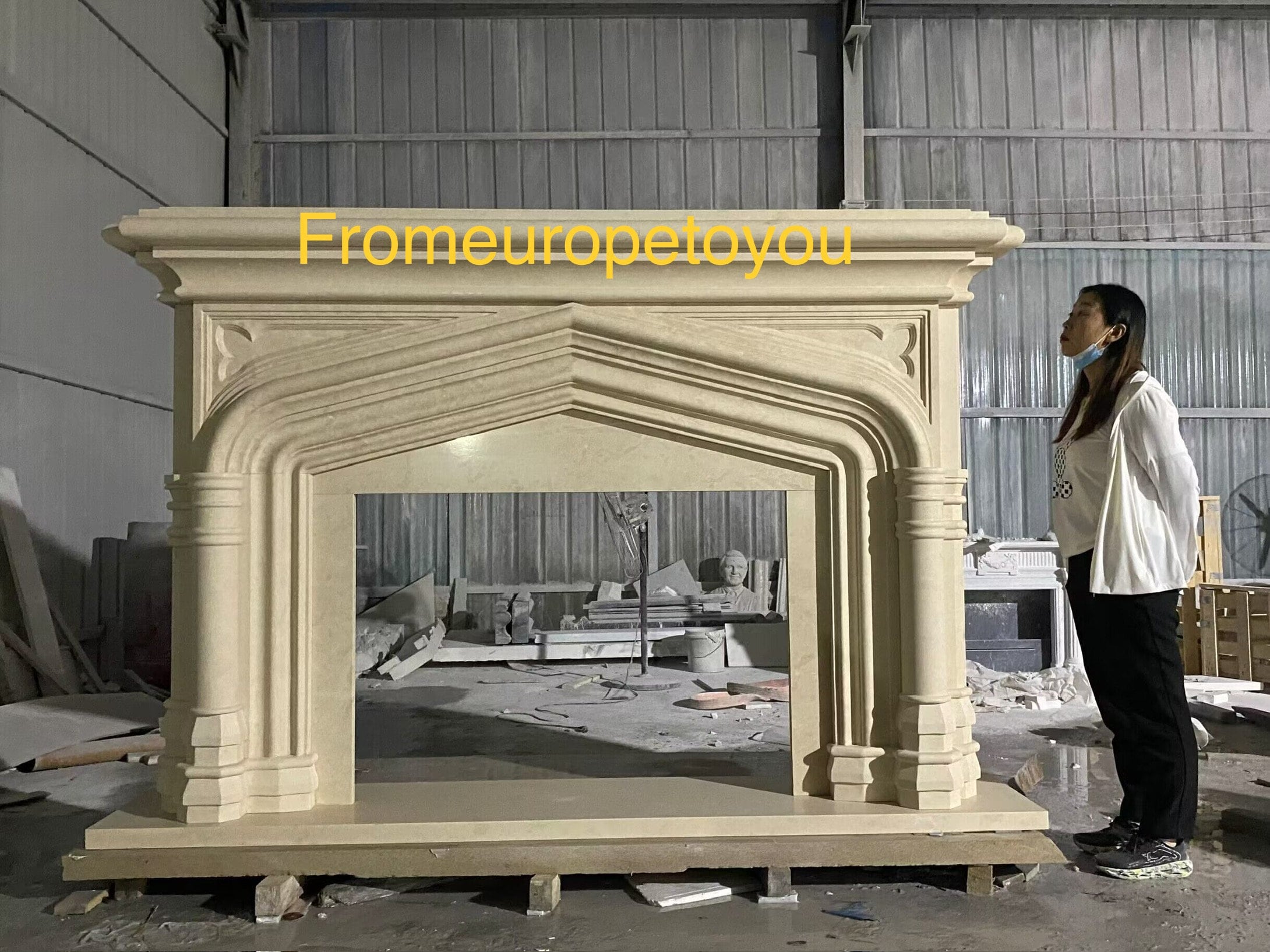 Monumental Carved Gothic Estate Fireplace Mantel - Etsy