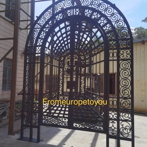 Wrought Iron Illusion Gate - Etsy