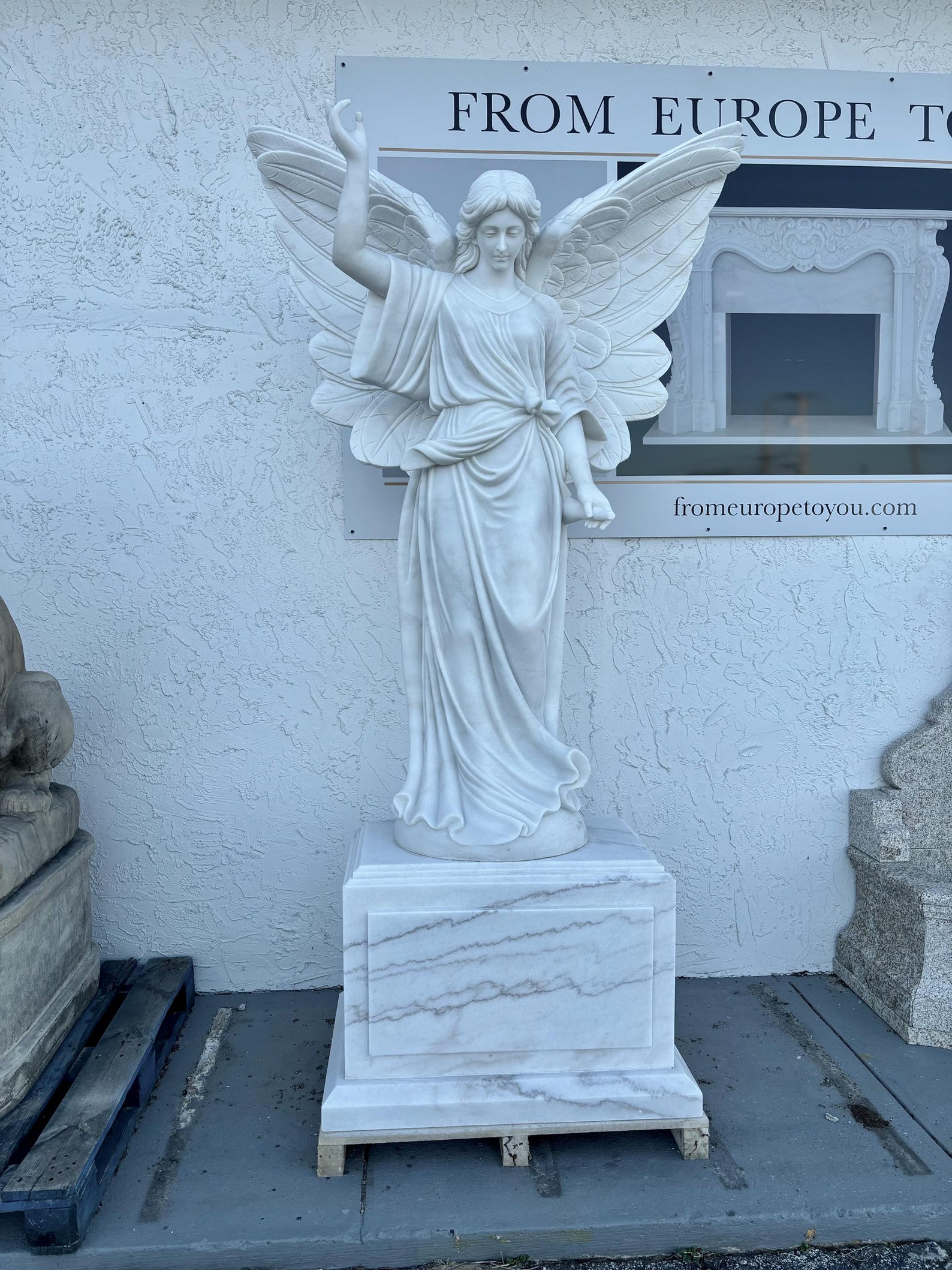 Hand Carved Marble Carved Angel Religious Statue - JX1030 - Etsy