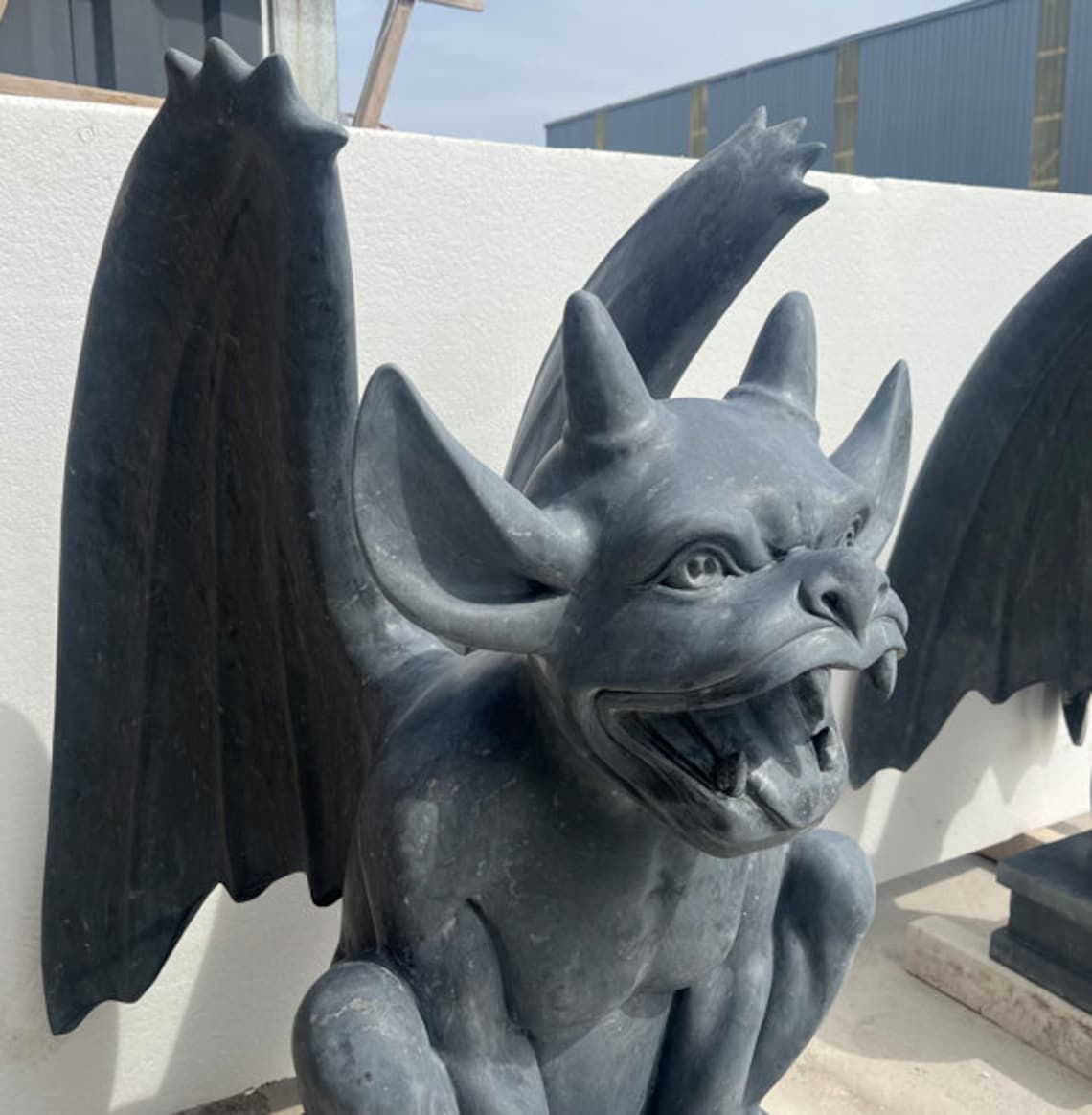 Carved Stone Grotesque Gargoyle Statues TF436 - Etsy