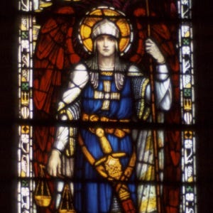 Antique Powell Stained Glass Saint Michael Church Window JRB3 - Etsy