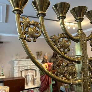 Antique Brass Gothic Church Large Candleabras PAC500 - Etsy