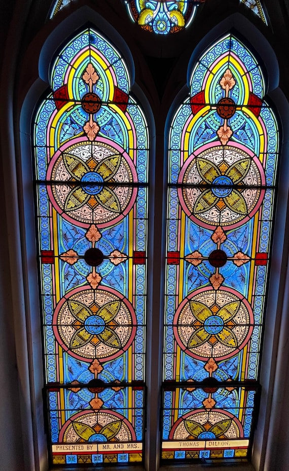 Antique stained glass windows store