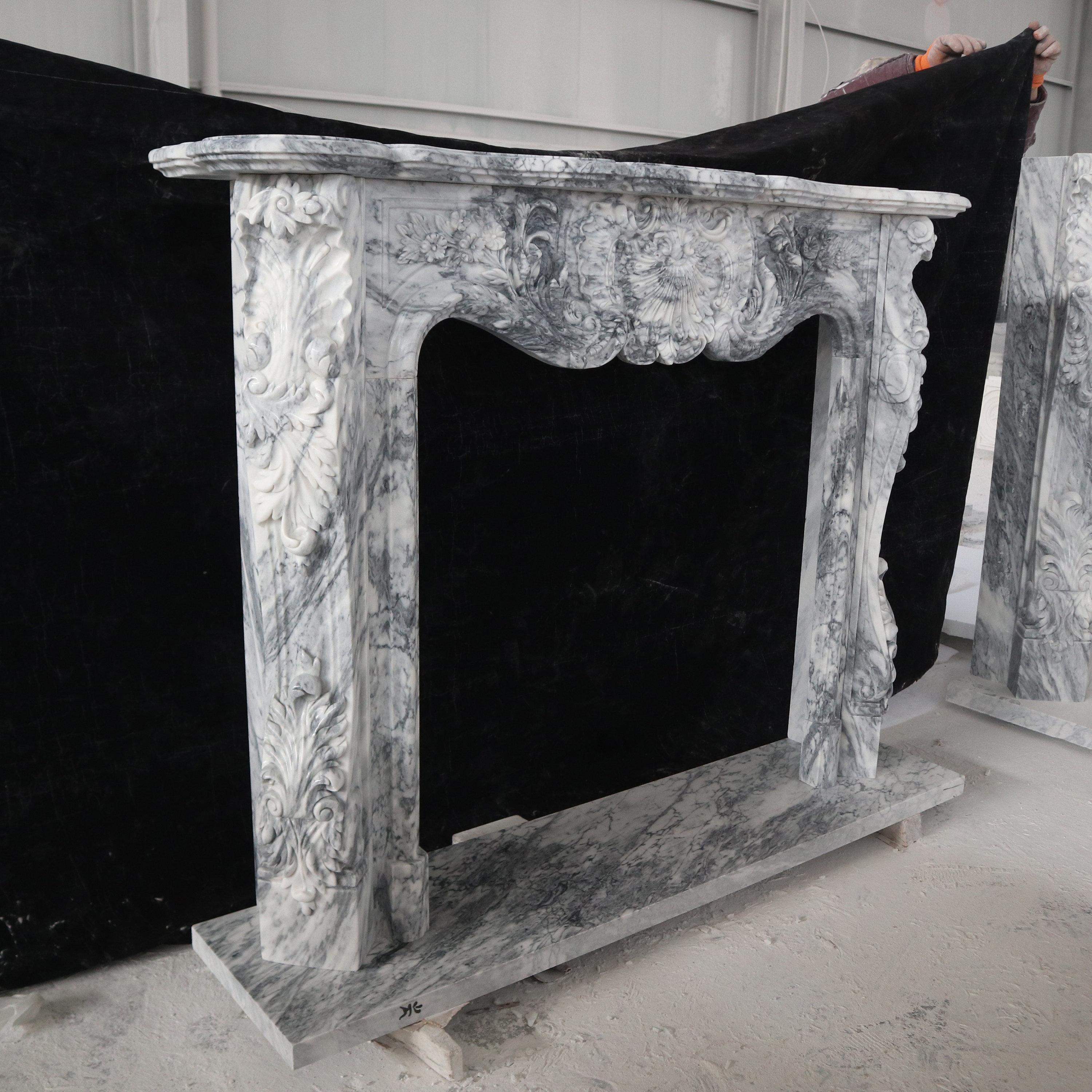 French Style Italian Marble Fireplace Mantel - Etsy