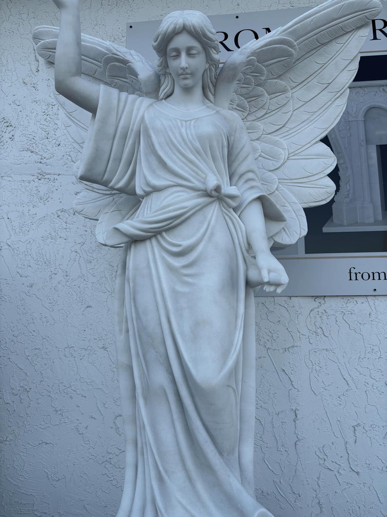 Hand Carved Marble Carved Angel Religious Statue - JX1030 - Etsy