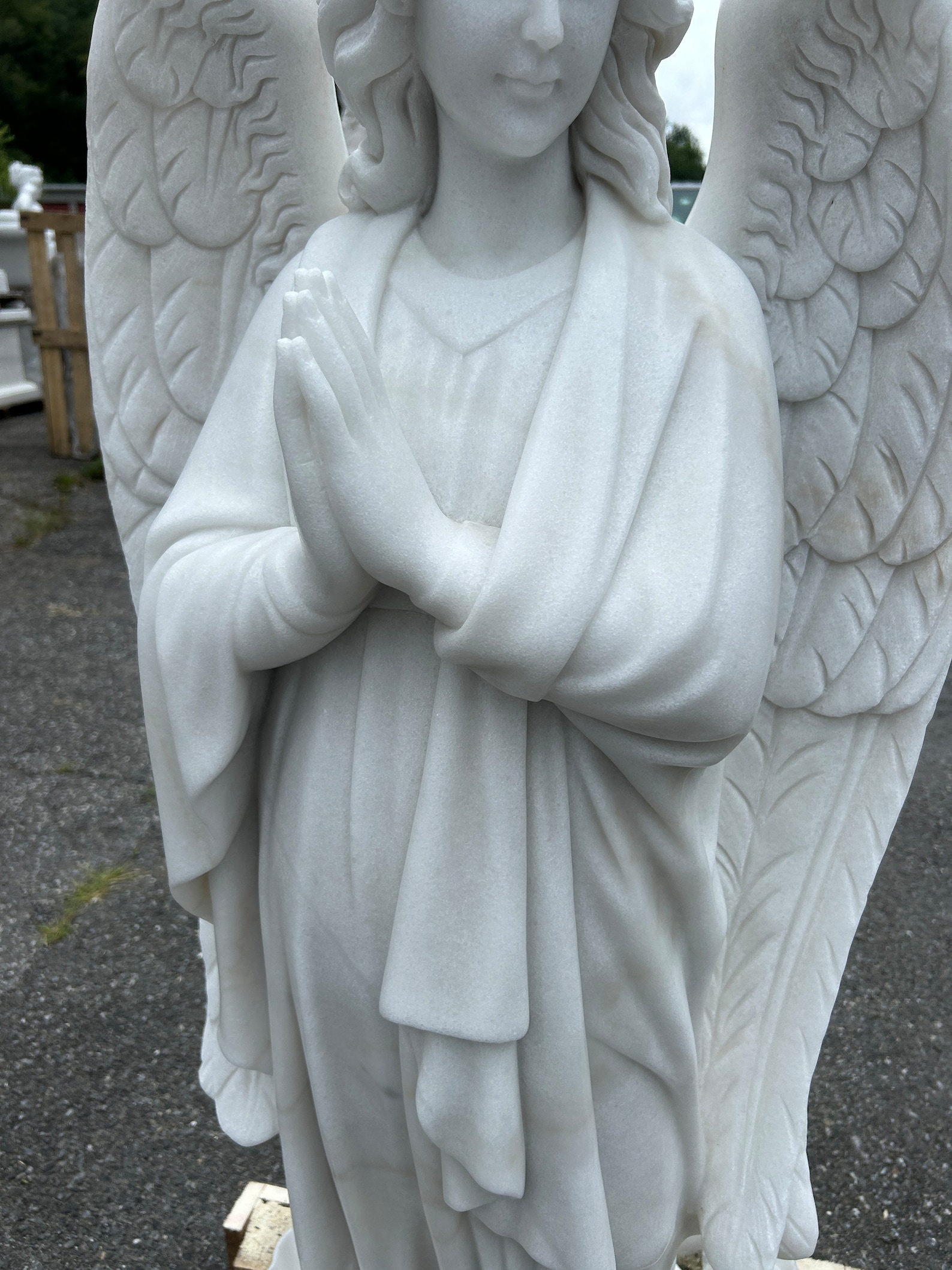 Beautiful Carved Marble Church Angel Statues - Etsy