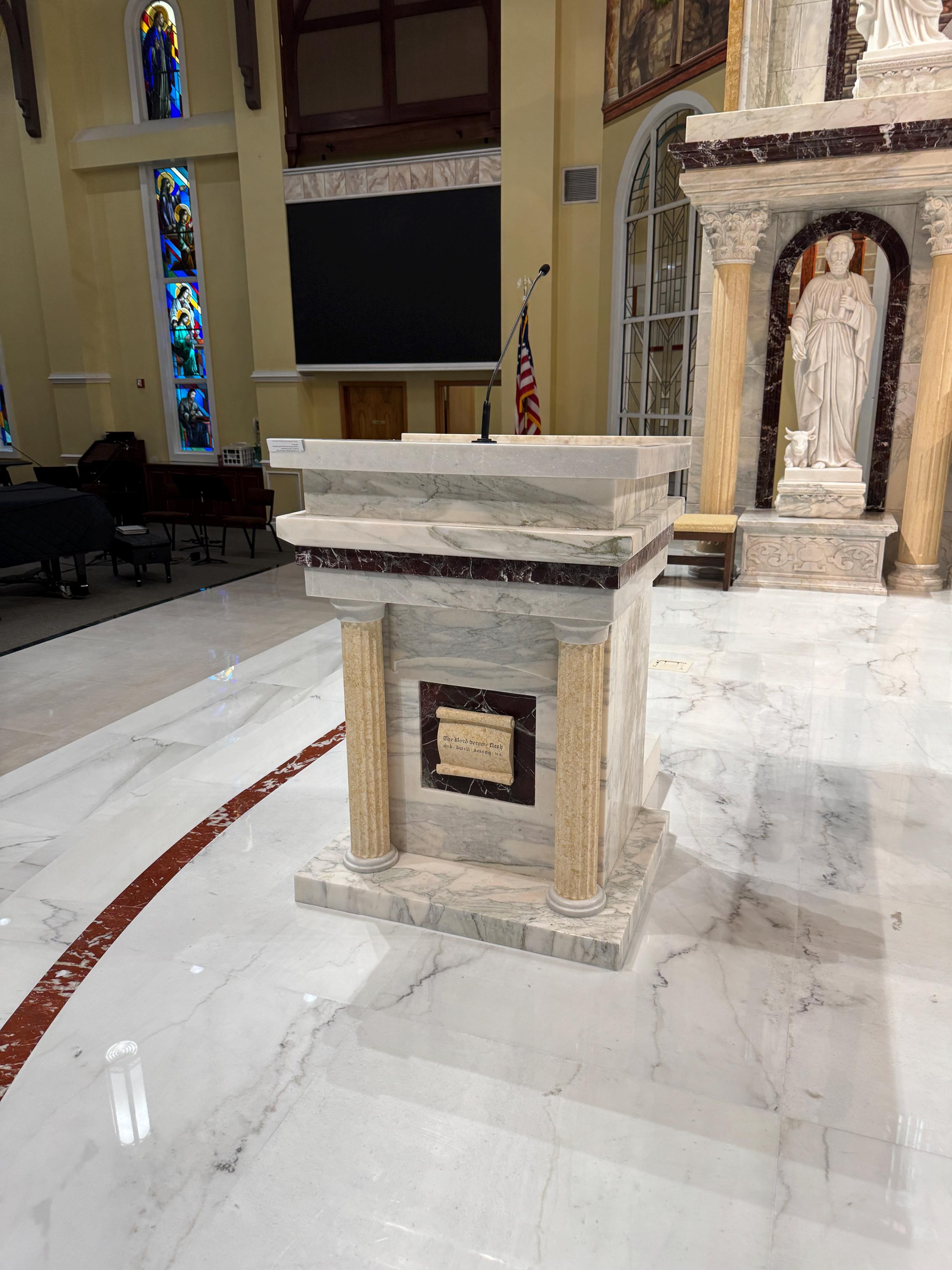 Carved Marble Church Lectern - Podium - JJX6P - Etsy