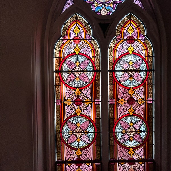 Large Stained Glass Panel - Etsy