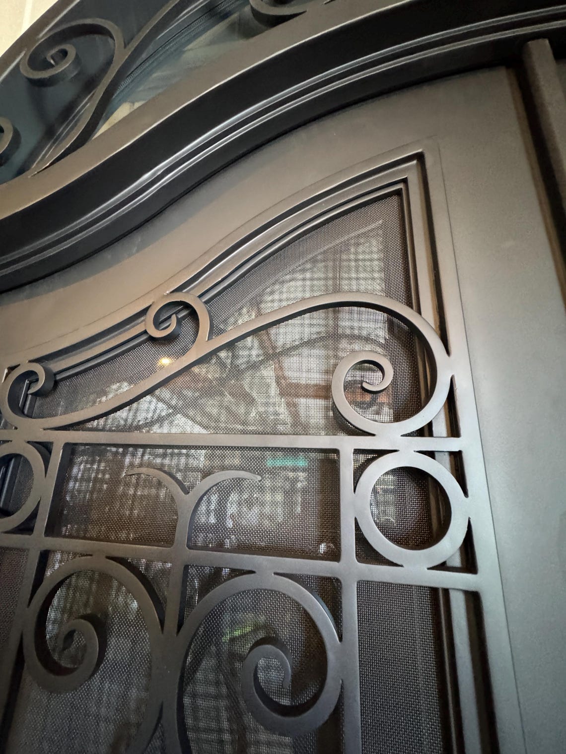 Victorian Style Wrought Iron Thermopane Entry Door - - Etsy