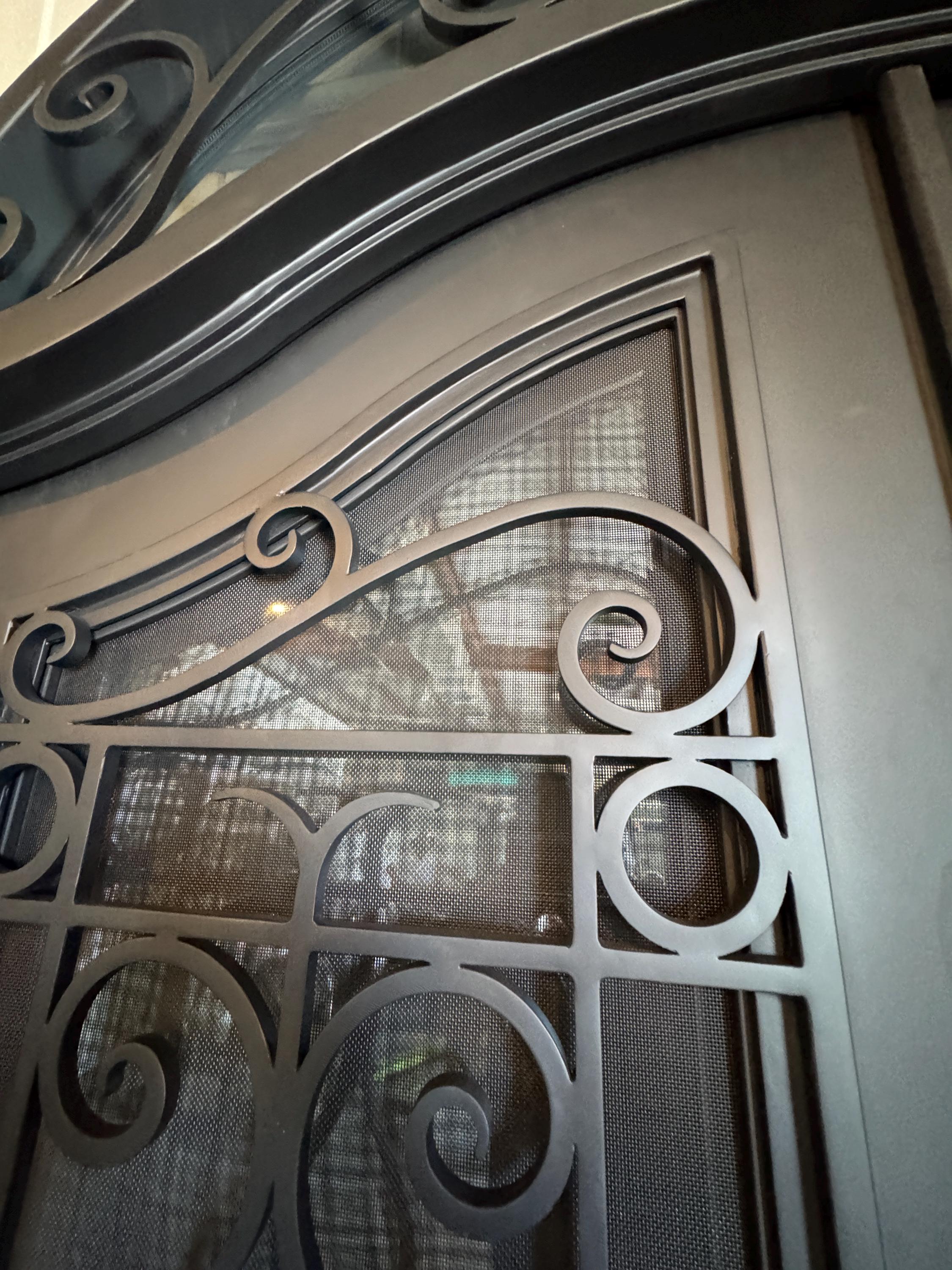 Victorian Style Wrought Iron Thermopane Entry Door - - Etsy