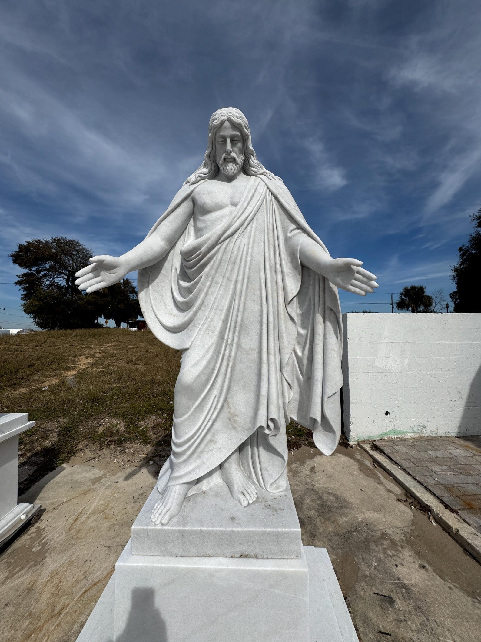 Large Carved Marble Jesus Religious Statue - JX201 - Etsy