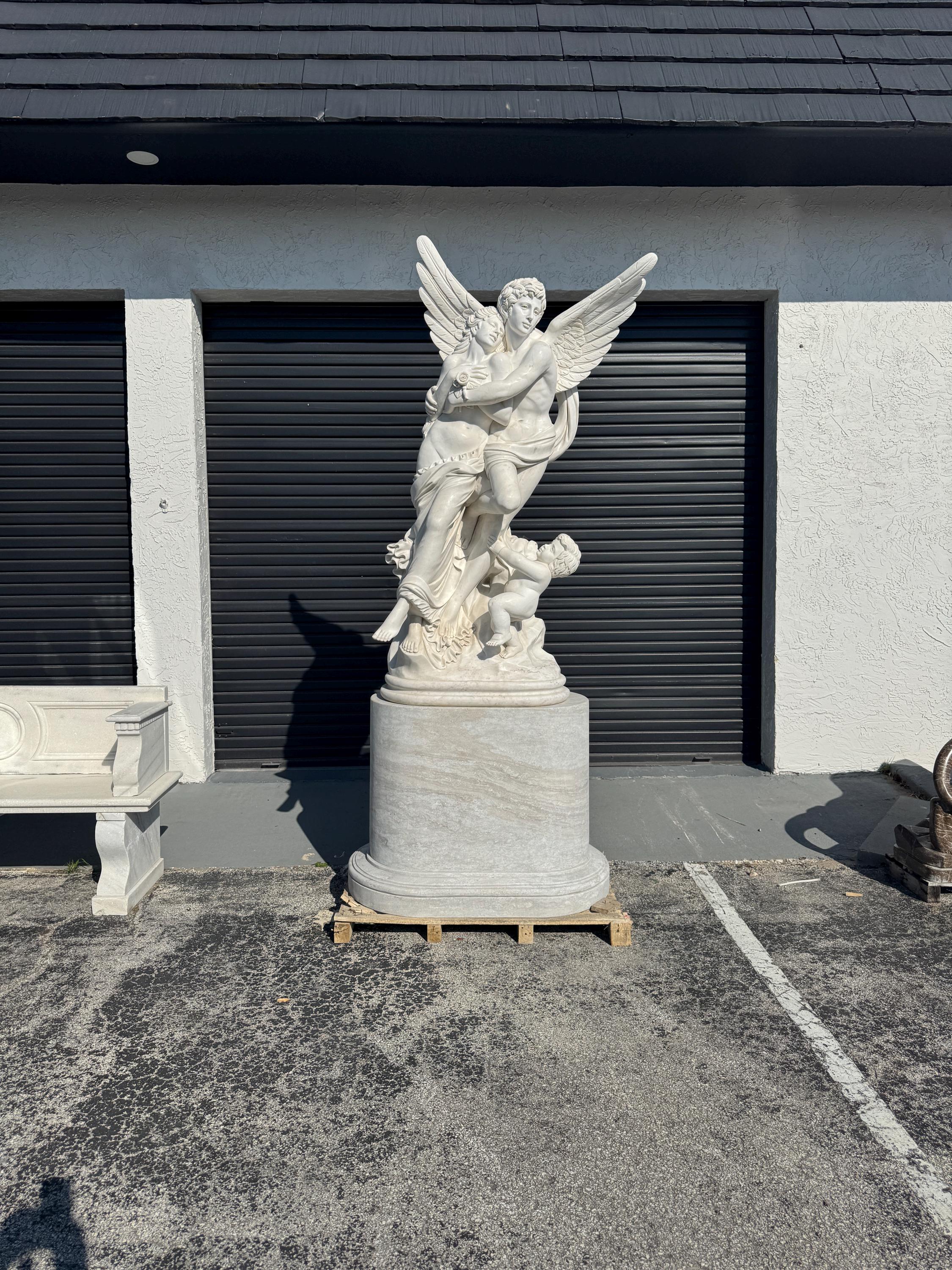 The abduction of psyche carved marble statue - JX515 - Etsy