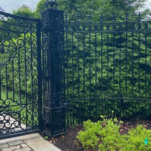 Victorian Style Wrought Iron Driveway Gates - Etsy