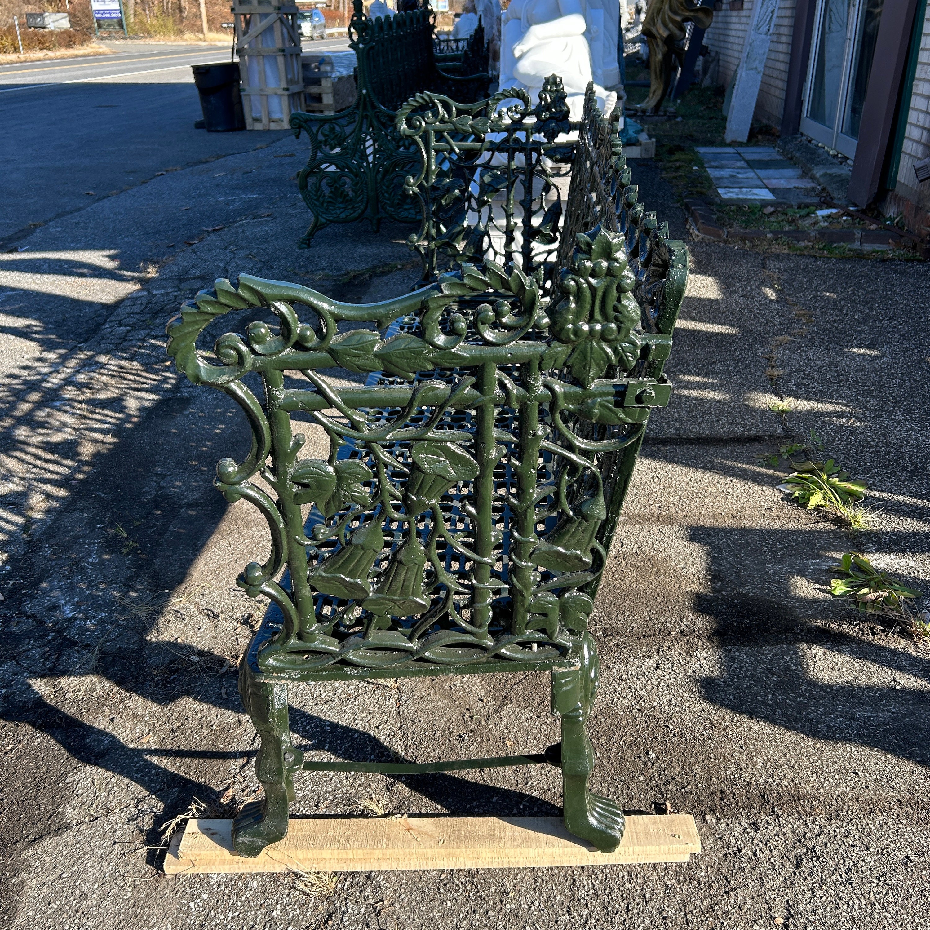 Victorian Style Cast Iron Lilac Garden Bench Etsy