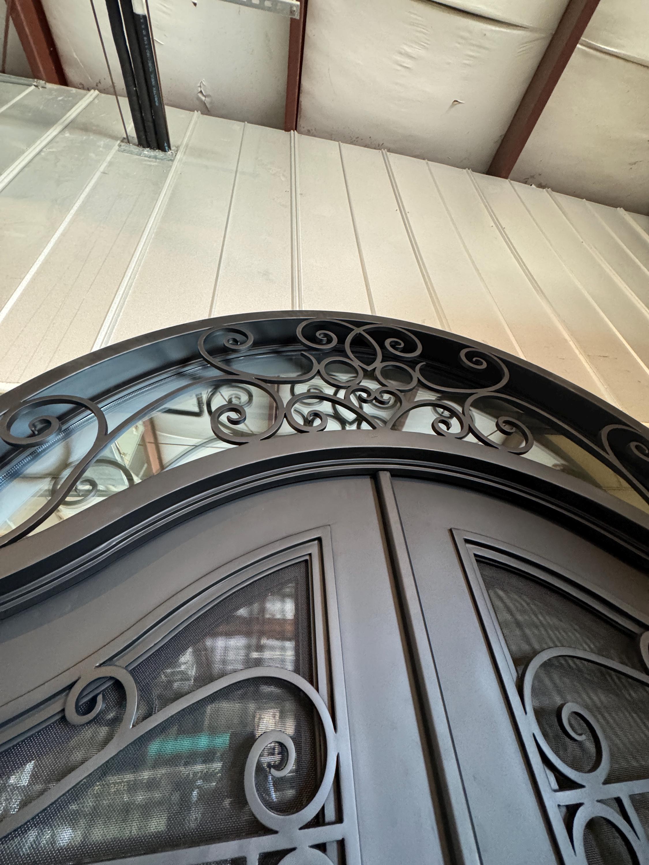 Victorian Style Wrought Iron Thermopane Entry Door - - Etsy