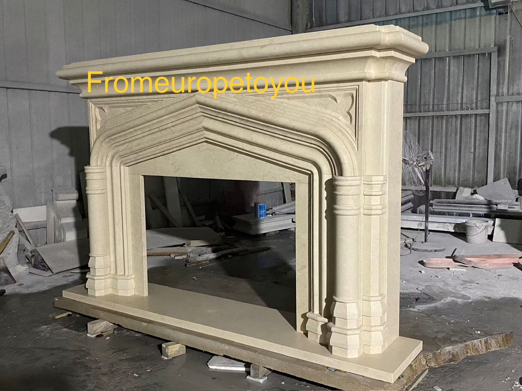 Monumental Carved Gothic Estate Fireplace Mantel - Etsy
